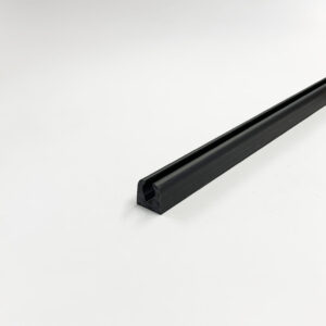 PVC Costa Track™ w/Flat Back Black 92" Lengths - Manart-Hirsch